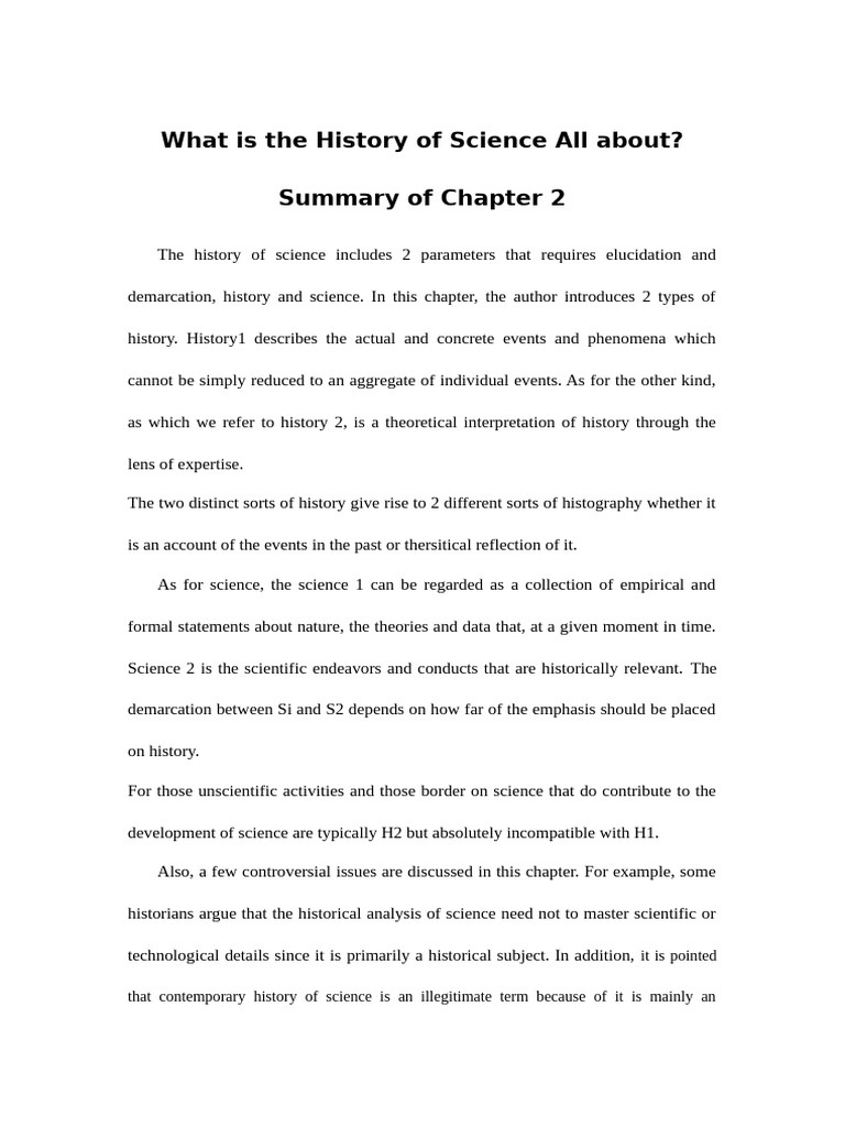 Chapter 2 Summary | PDF
