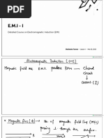 Electromagnetic Induction Emi Class 12 Physics Formula Sheet | PDF