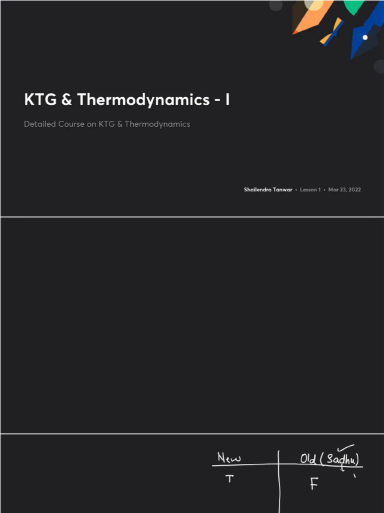 KTG thermodynamics for neet | PDF