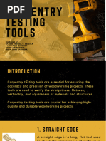Testing and Guiding Tools in Carpentry | PDF | Equipment | Crafts