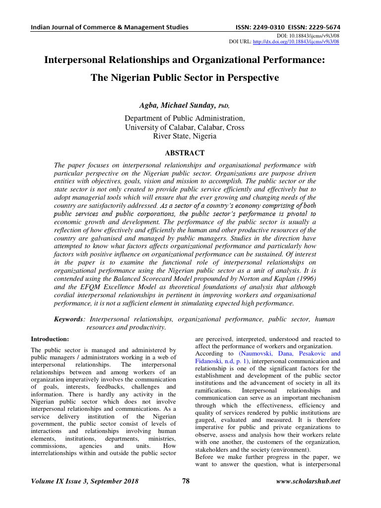 Interpersonal Relationships and Organiza | PDF | Interpersonal ...