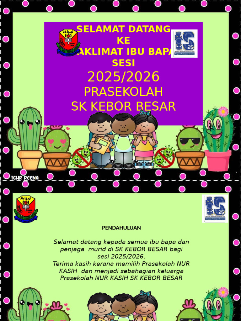Taklimat Prasekolah SKKB 2025 | PDF