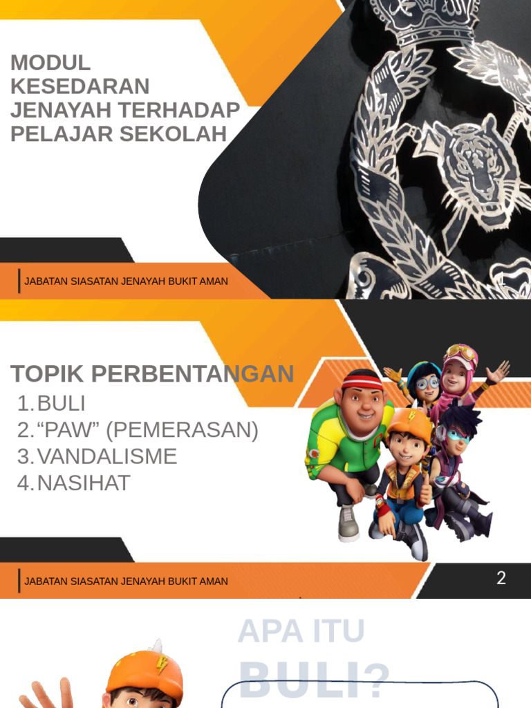 Slide Mesra Sekolah Rendah - Buli - Vandalisme | PDF
