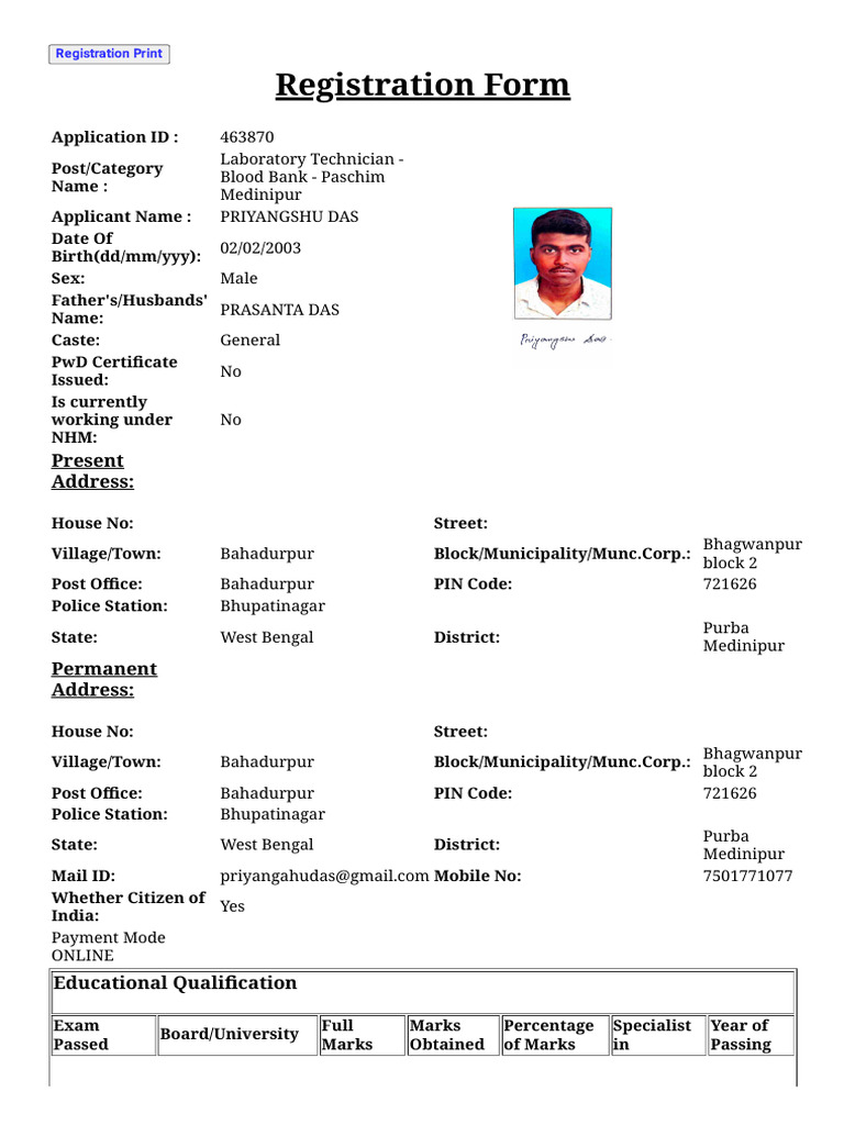 Priyangshu Medinipur Blood Bank.. | PDF