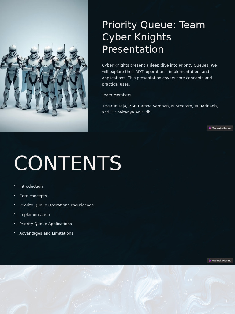 Priority Queue Presentation | PDF | Queue (Abstract Data Type) | Computing