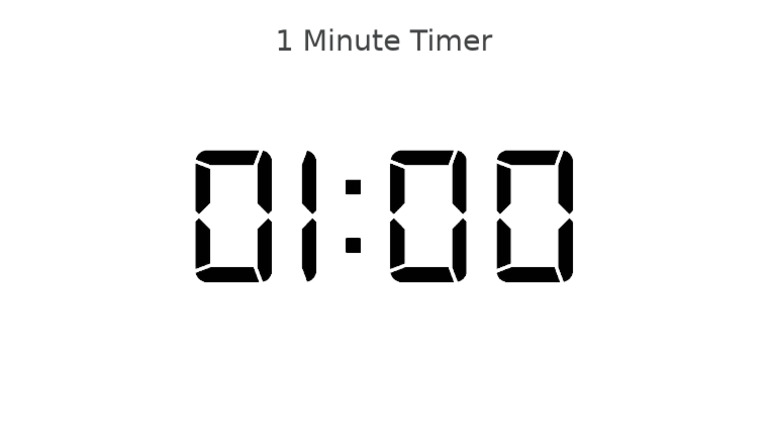 1 Minute - 60 Seconds Timer | PDF