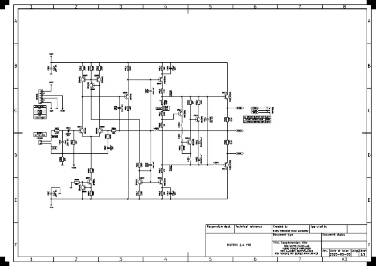 Matrix 1.4 Viii 62vdc 4 Ohms Df4 PSV Njw3x1 MP Main Driver | PDF ...
