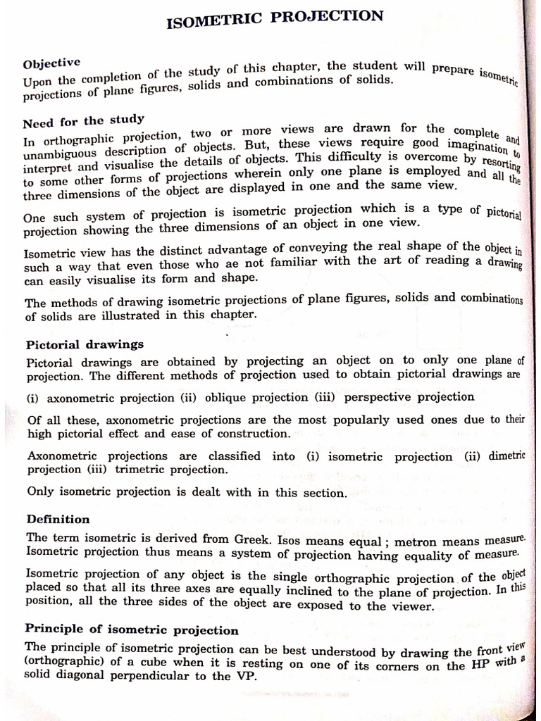 Unit 5 Isometric Projections | PDF