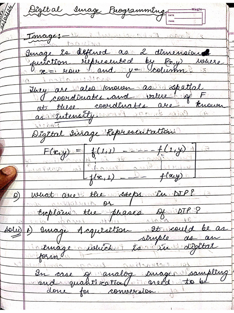 DIP Complete Notes | PDF