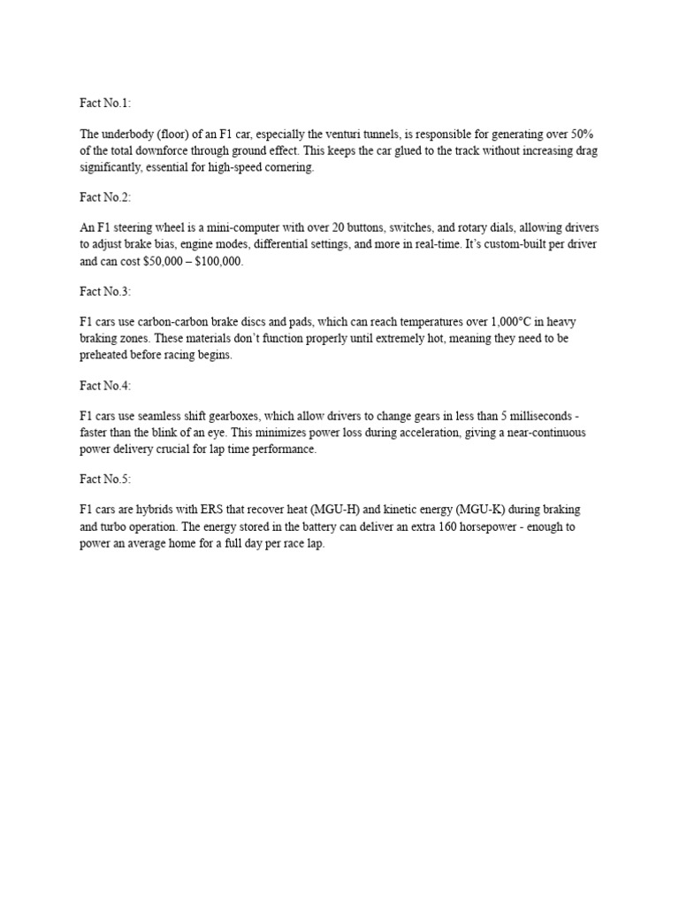 Behind F1 - Summative | PDF