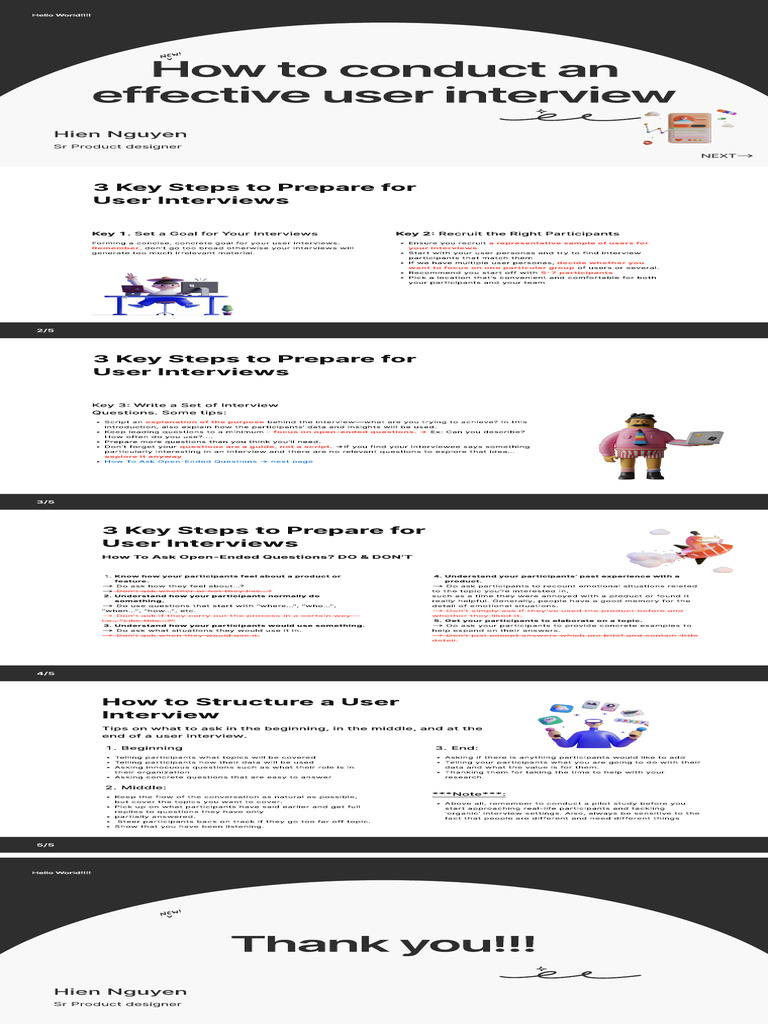How To Conduct An Effective User Interview | PDF | Cognition ...