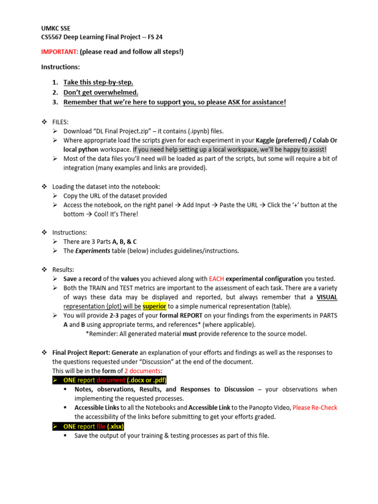 Deep Learning Final Project FS24-2 | PDF | Computing | Computer Science