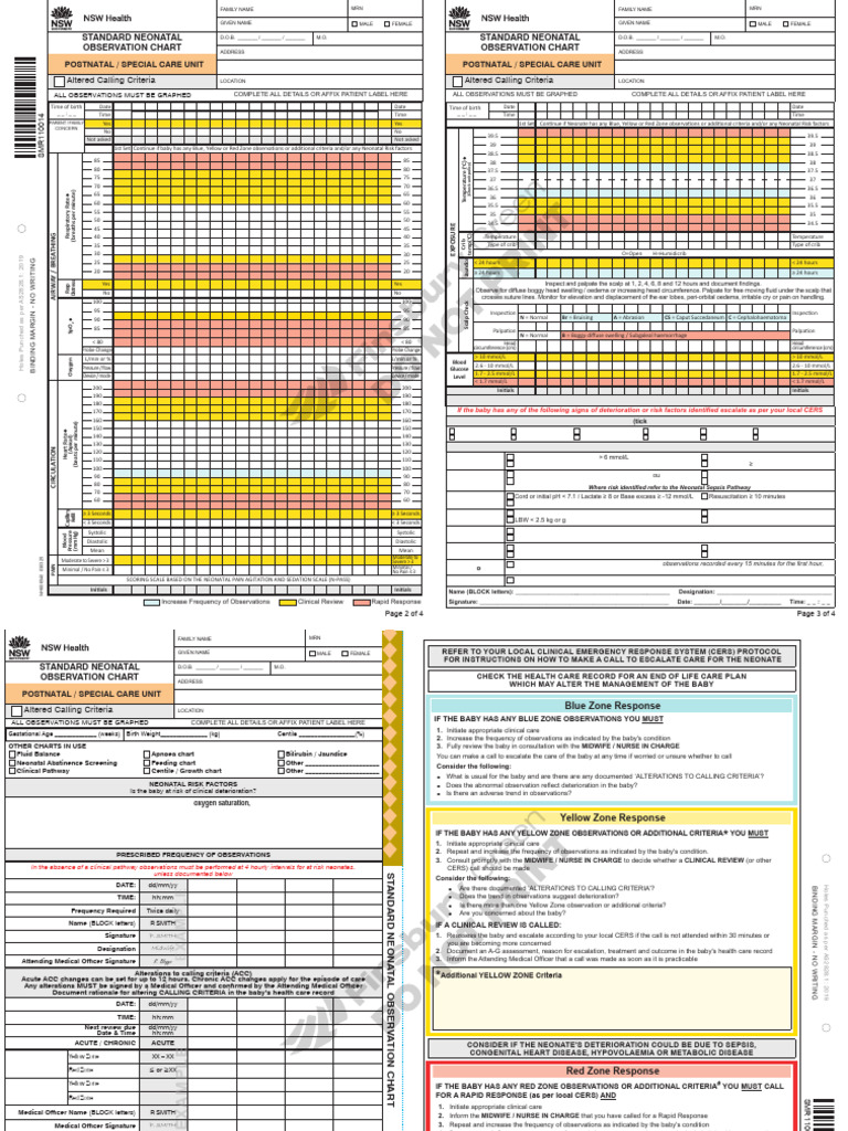 Neonatal Observation and Risk Assessment | PDF | Sepsis | Human ...