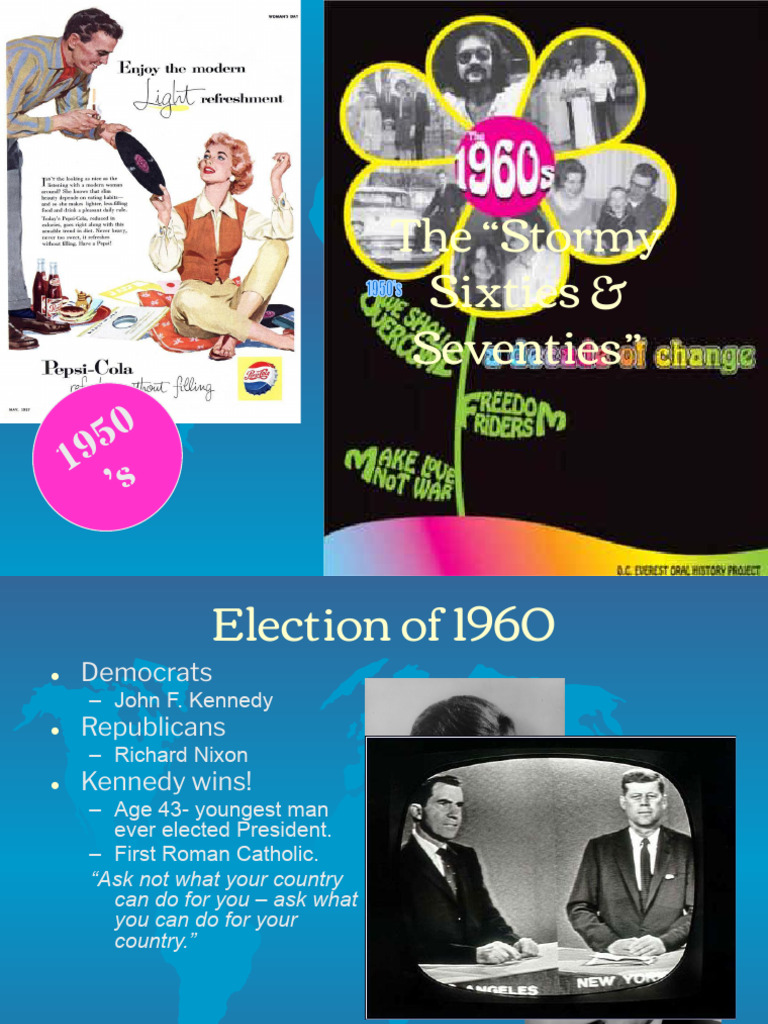 The 1960s-70s in The US | PDF | Richard Nixon | John F. Kennedy