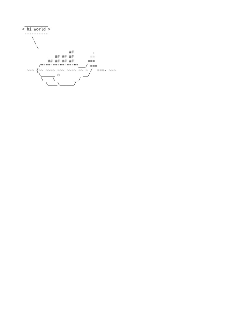 Hi World | PDF