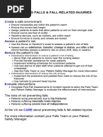 Fall Risk Assessment Form | PDF | Dementia | Medical Specialties