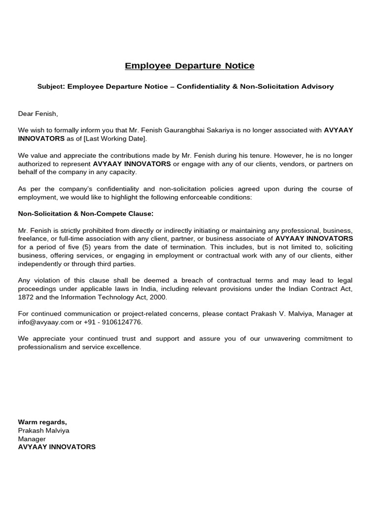 employee_departure_notice | PDF