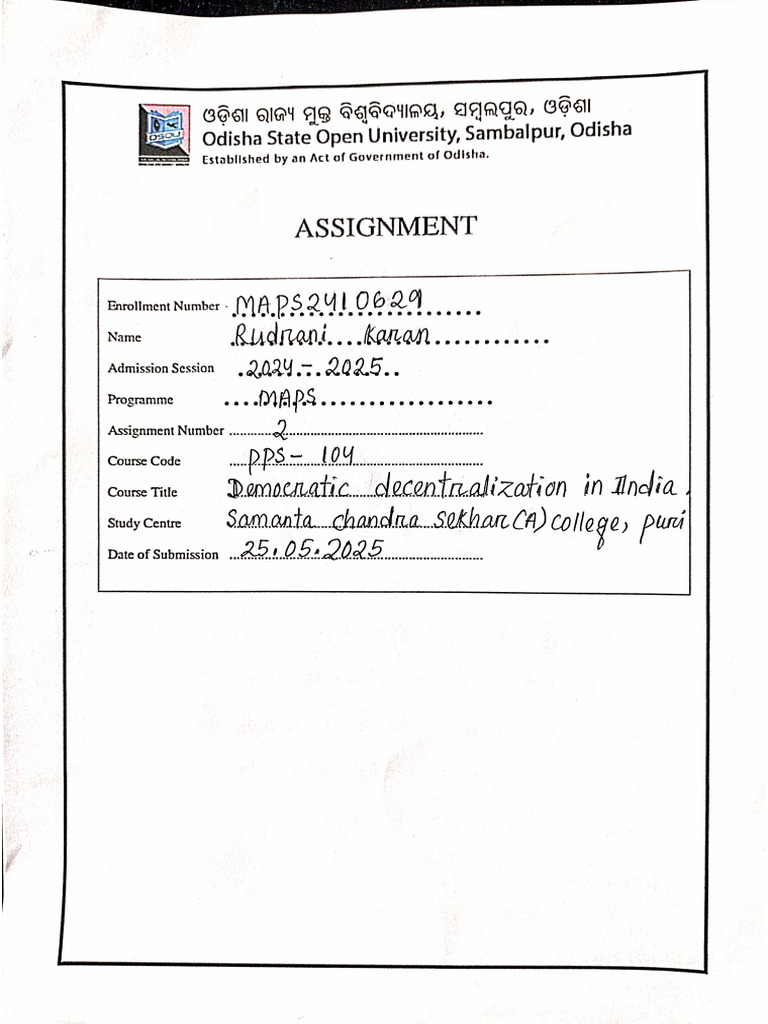 (MAPS) Assignment-2 PPS-104... | PDF
