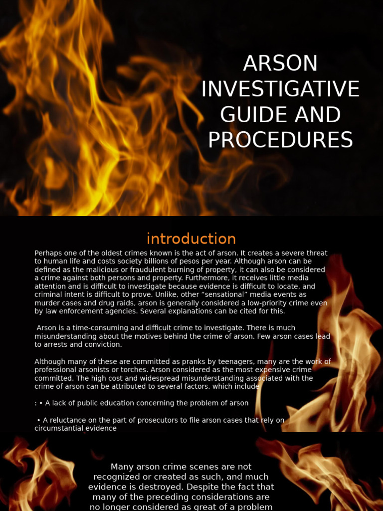 Group 9 (Arson Investigation) | PDF | Arson | Crime & Violence