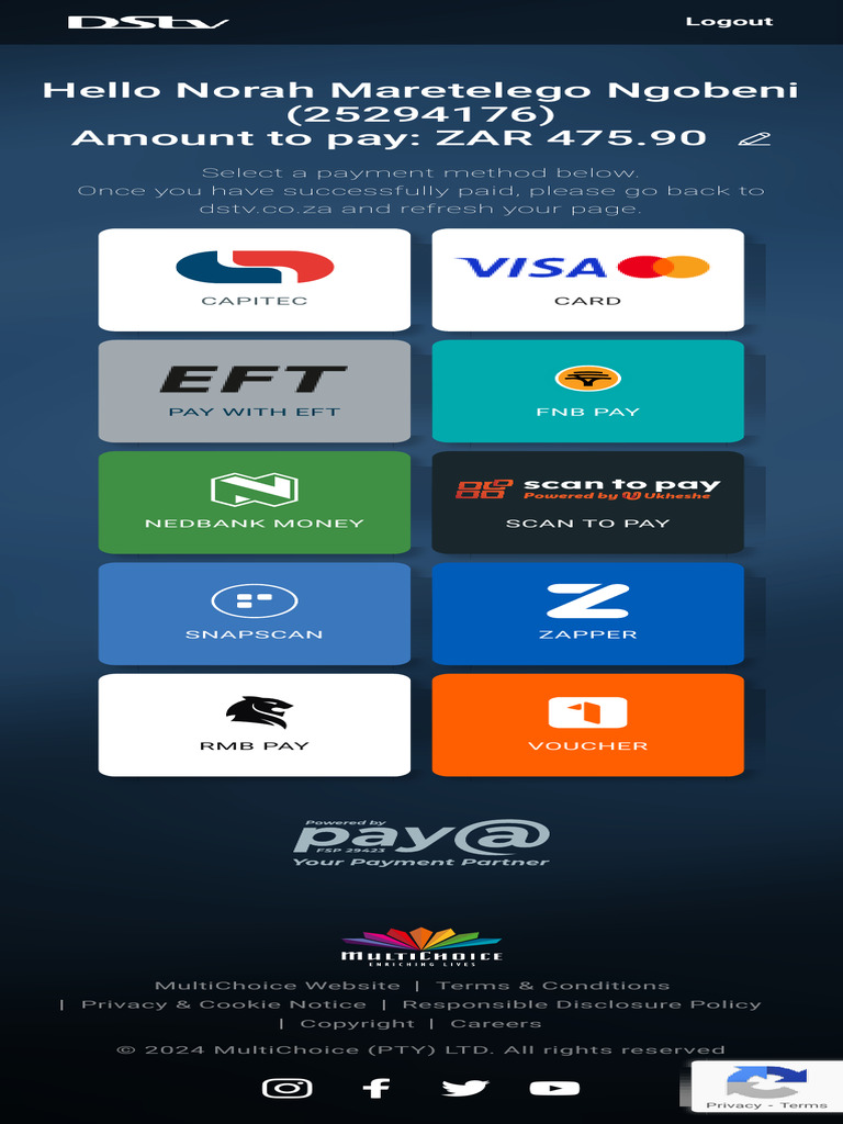 DSTV Payment Suite | PDF