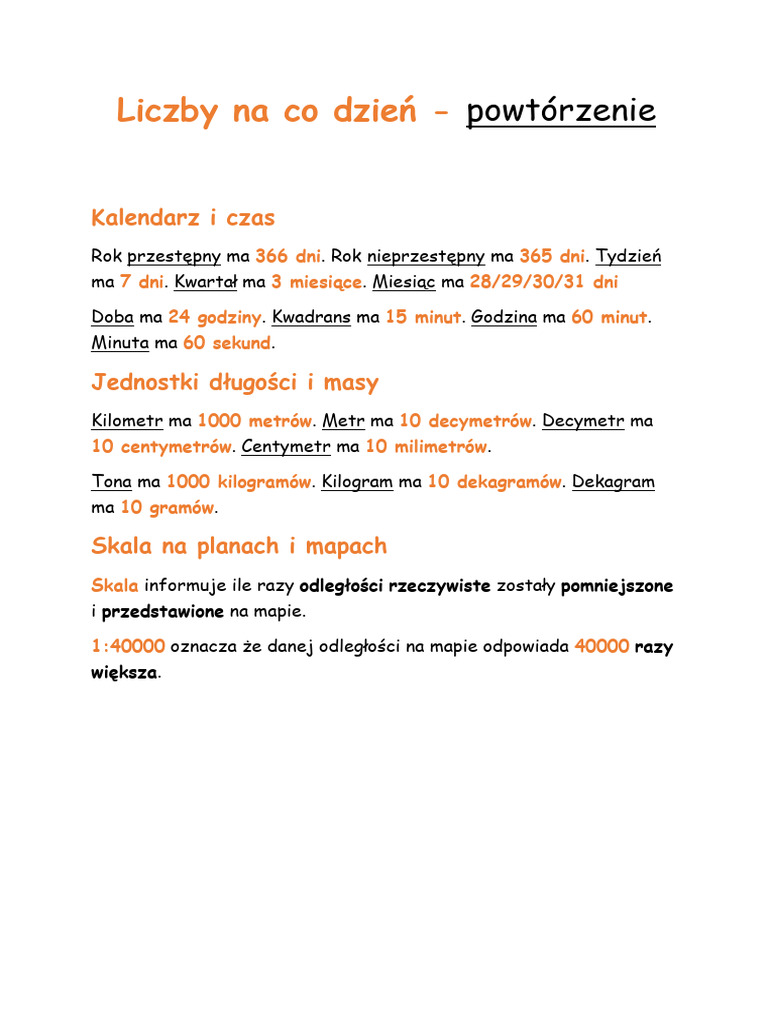 Liczby Na Co Dzień | PDF