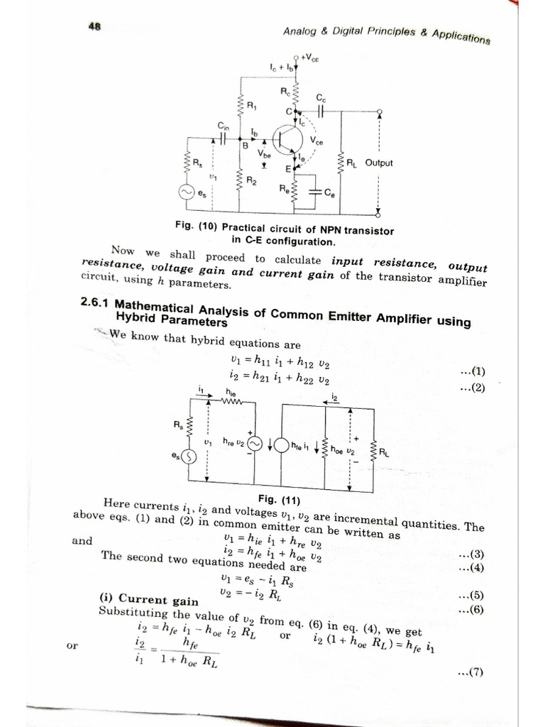 Common Emitter Amplifier | PDF