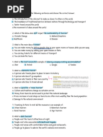 Tourism Quiz Questions and Answers | PDF | Tourism | Climate