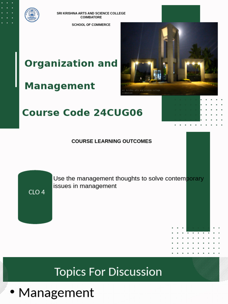 Unit 3 - Lecture 2 - Significance | PDF | Human Resources | Goal