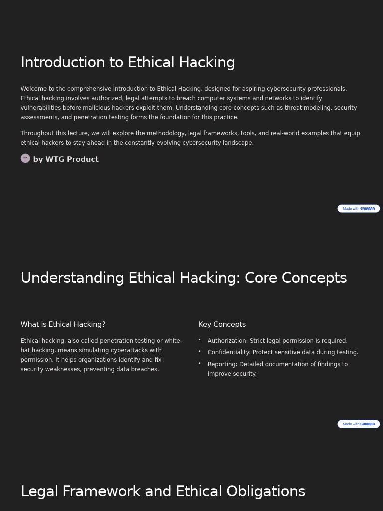 Introduction To Ethical Hacking | PDF | Security Hacker | White Hat (Computer Security)