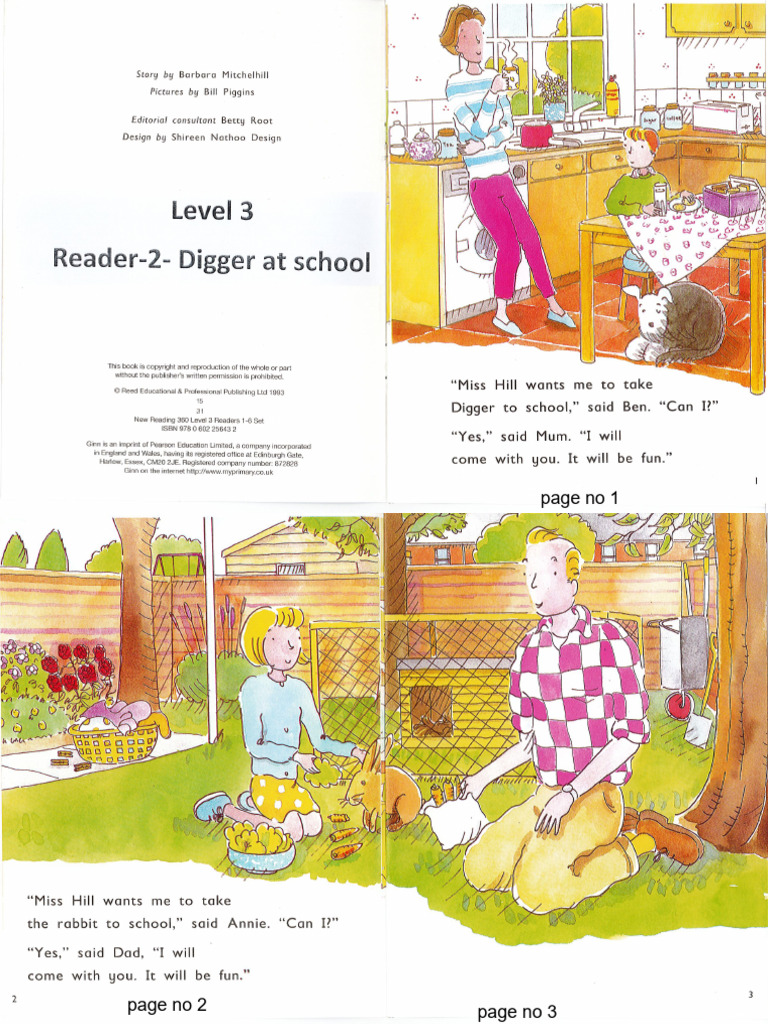 Level - 3-Reader-2-Digger at School GR-KG | PDF