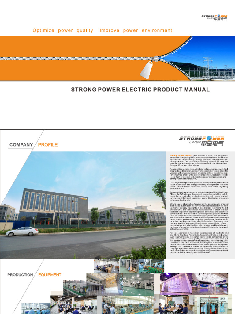 The Catalog of Strong Power Electric Power Quality Products | PDF