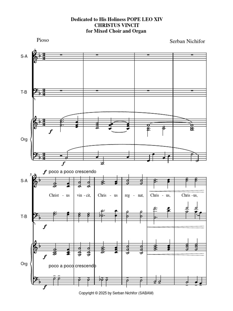 CHRISTUS VINCIT by Serban Nichifor | PDF