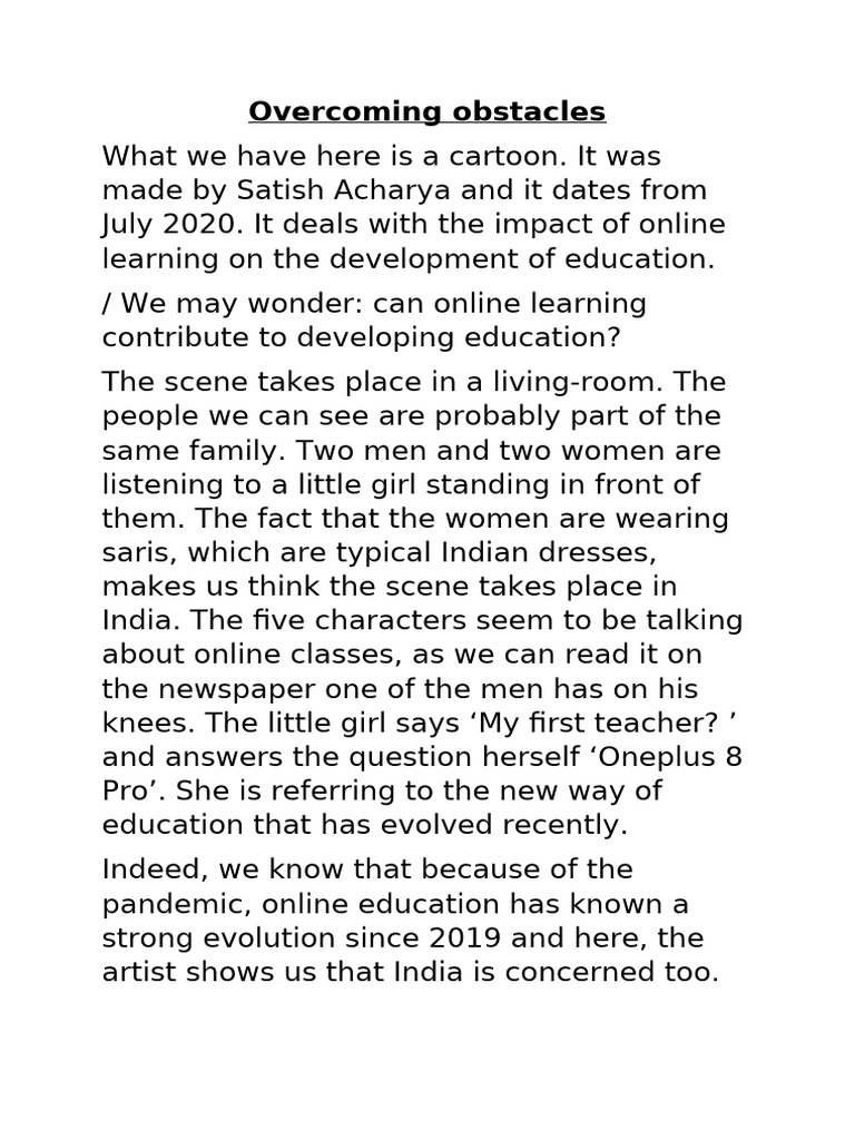 Overcoming Obstacles | PDF