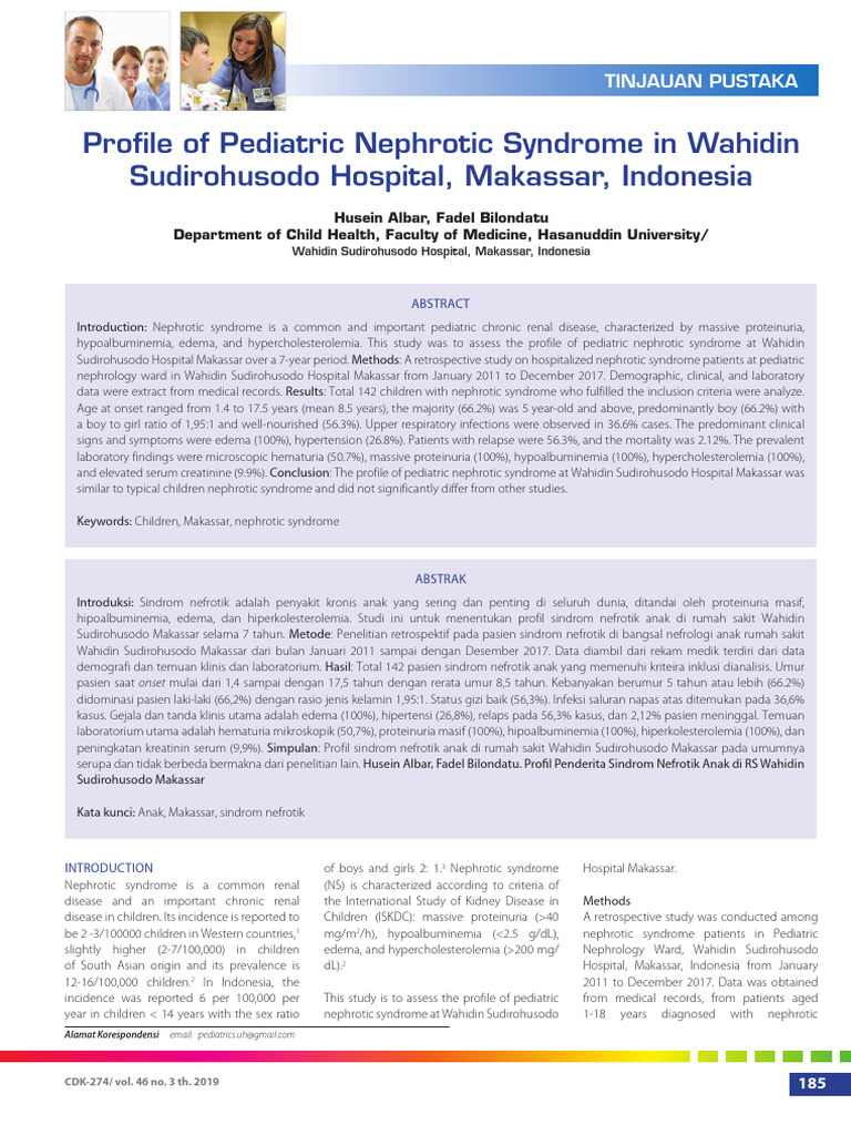Profile of Pediatric Nephrotic Syndrome F01e995c | PDF | Clinical Medicine | Nephrology