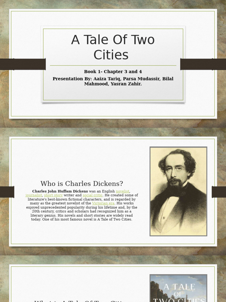 A Tale of Two Cities Presentation | PDF | A Tale Of Two Cities ...