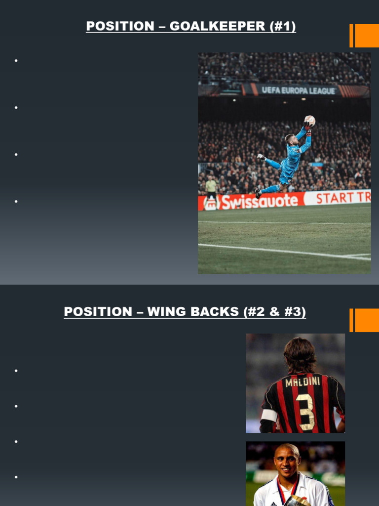 Key Player Roles in Football Formation | PDF | Forward (Association ...