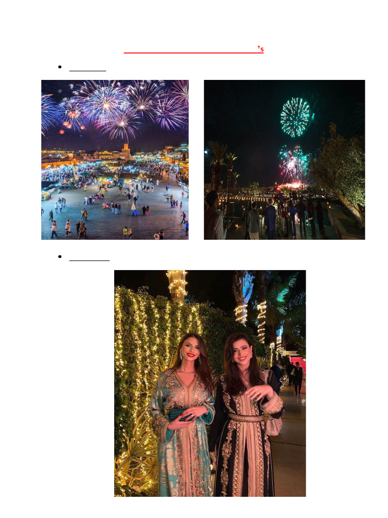 A Moroccan Celebration New Year | PDF