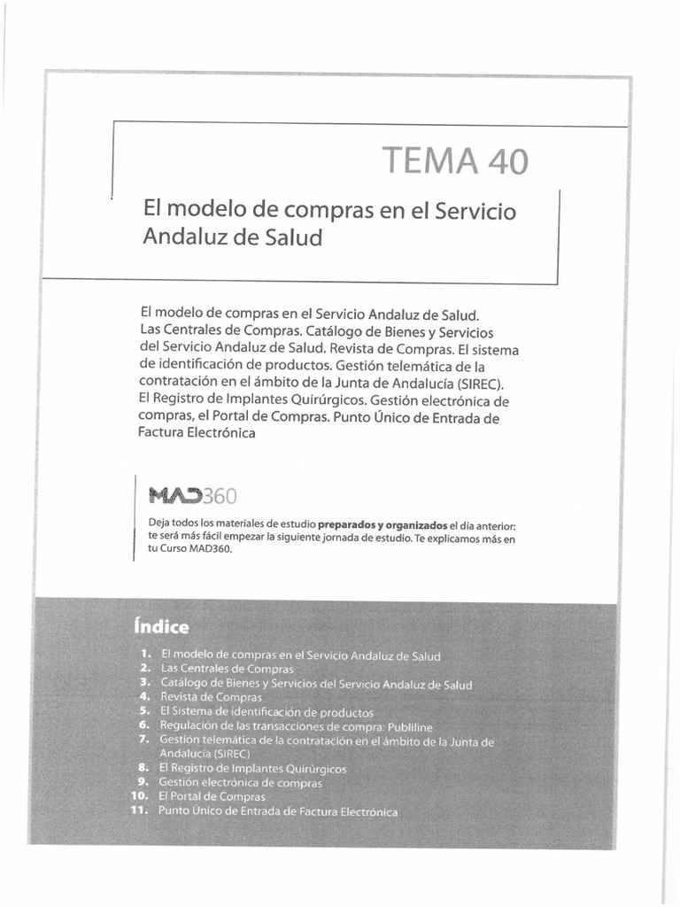 Tema 41. Modelo de Compras Del Sas | PDF