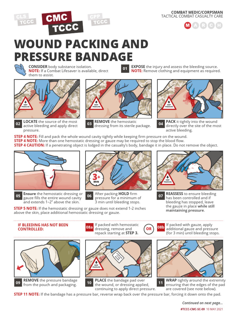 Wound Packing and Pressure Bandage | PDF | Bleeding | Hemostasis