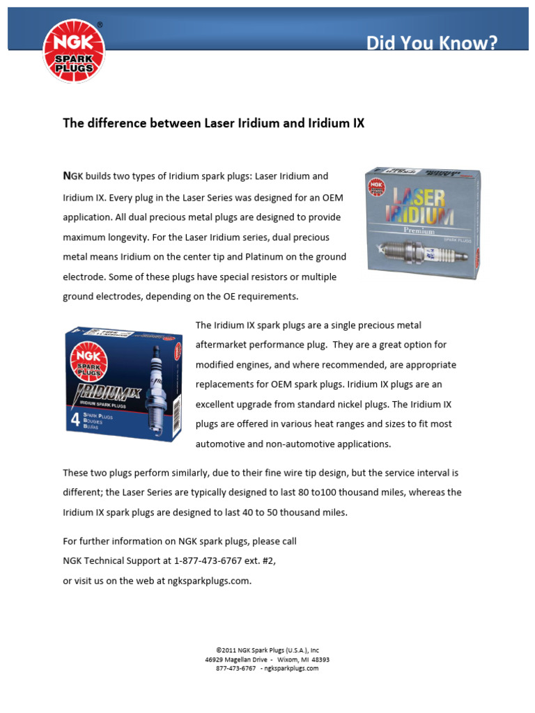 DYK_LaserIridium_vs_Iridium IX | PDF