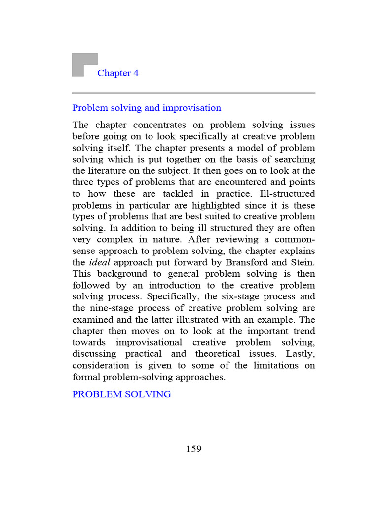 Creative Problem Solving For Managers Developing S... - (4. Problem ...