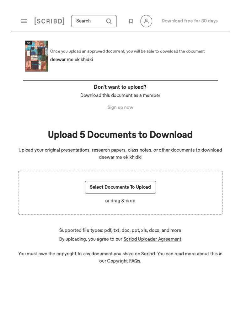 Upload A Document - Scribd | PDF