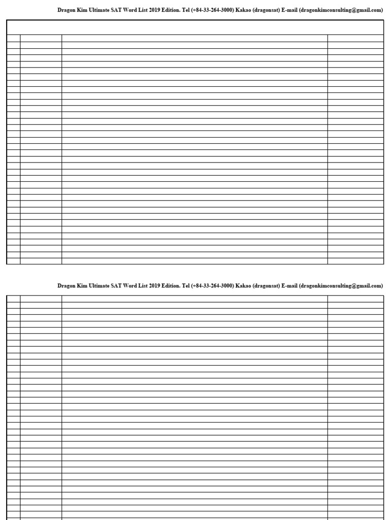 Ultimate SAT Vocabulary Word List | PDF | Altruism