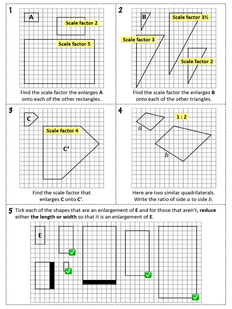 4f Worksheets For Foundation SOLUTIONS | PDF | Rectangle | Geometry