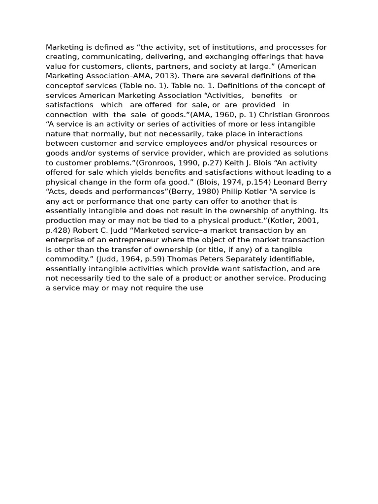 Concept of Services | PDF