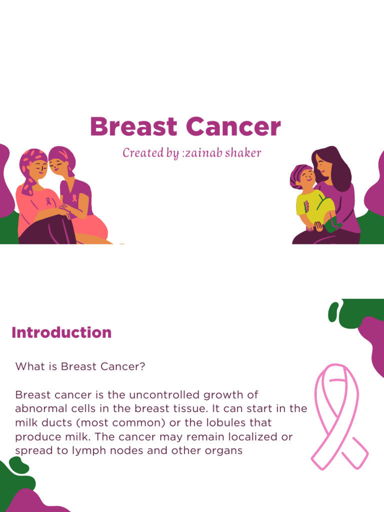Cancer Patients Presentation PDF | PDF | Breast Cancer | Mammography