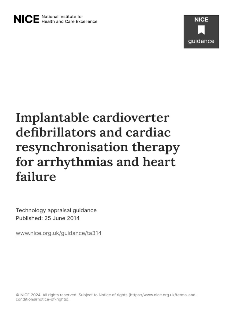 ICD &CRT in Heart Failure | PDF | Cardiac Arrest | Heart Failure