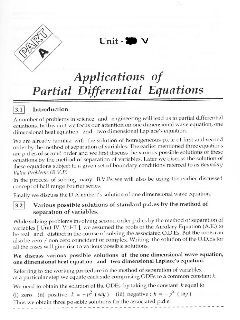 Applications of PDE | PDF