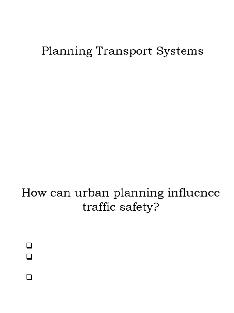 Transportation System Intro | PDF | Urban Sprawl | Transport
