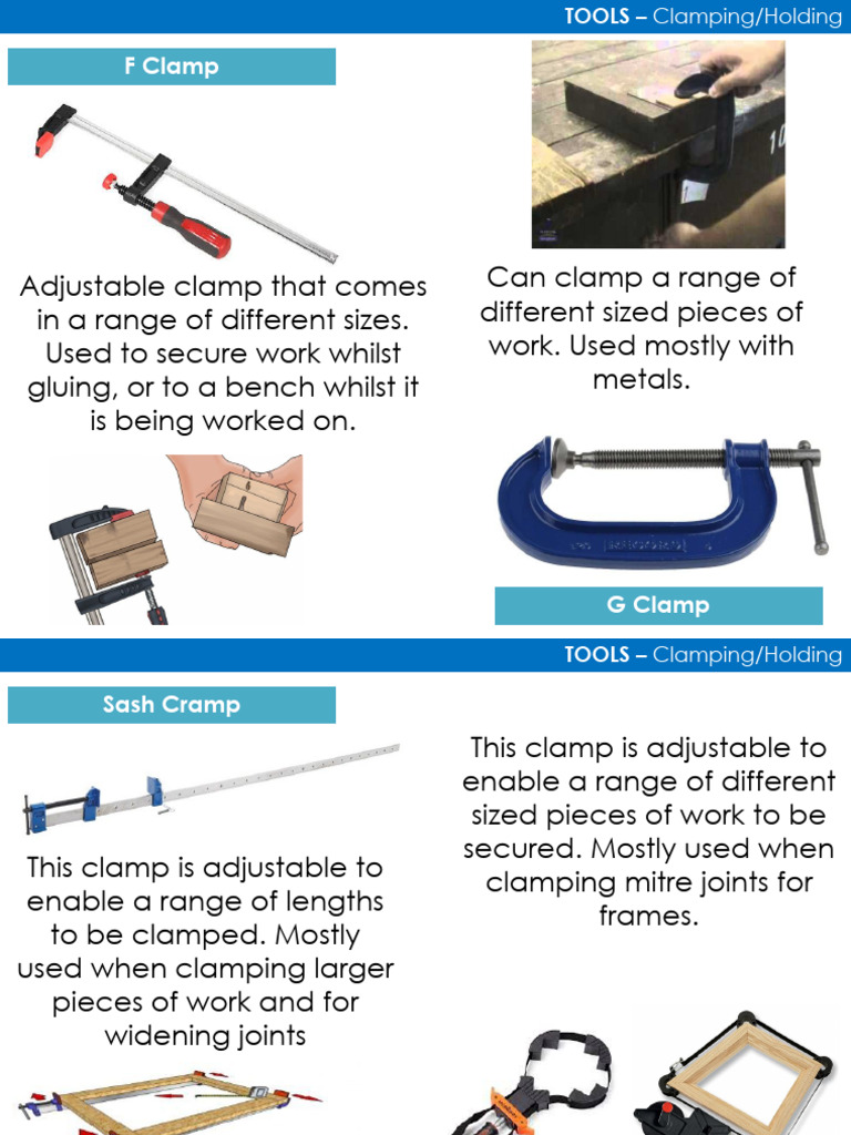 Clamping and Holding Tools Overview | PDF